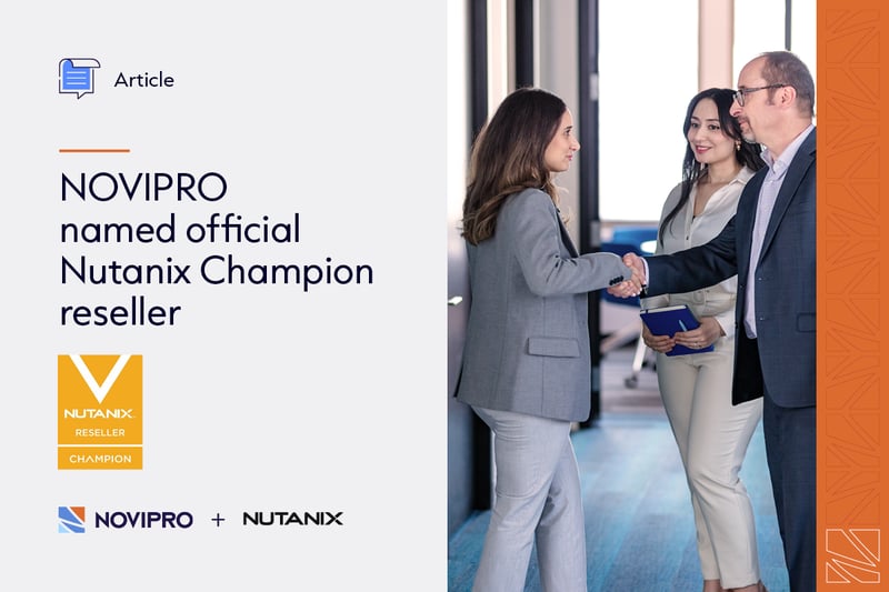 NOVIPRO becomes a « Champion » partner of Nutanix